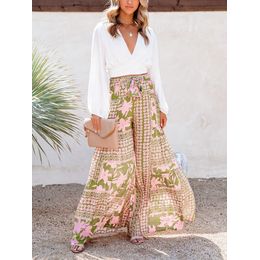 LA Angels Hose in Rosa/ Gr&uuml;n - 46% | Gr&ouml;&szlig;e L | Damenhosen