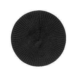 MOSS COPENHAGEN Baskenm&uuml;tze "Beneta" in Schwarz - 25% | Damen-muetzen-caps