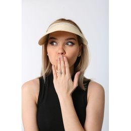 Lucky Bees Sonnenvisier in Beige - 72% | Damen-muetzen-caps