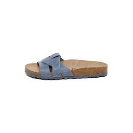 billowy Leder-Pantoletten in Blau - 31% | Gr&ouml;&szlig;e 39 | Damen-pantoletten