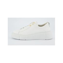 Paul Green Leder-Sneakers in Wei&szlig; - 50% | Gr&ouml;&szlig;e 38 | Damen-sneakers