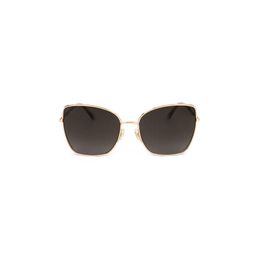 Jimmy Choo Damen-Sonnenbrille in Gold/ Schwarz - 75% | Gr&ouml;&szlig;e 59 | Damen-brillen