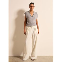 Stefanel Pullunder in Grau - 62% | Gr&ouml;&szlig;e M | Damen-pullover-cardigans