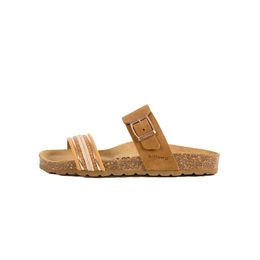 billowy Leder-Pantoletten in Hellbraun - 80% | Gr&ouml;&szlig;e 38 | Damen-pantoletten