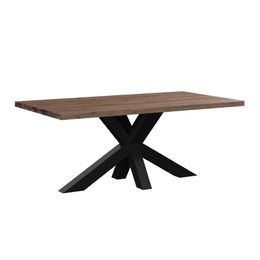 Ambia Garden Gartentisch, Akazie, Holz, Metall, Akazie, vollmassiv, 180x76x100 cm, FSC 100%, Gartenm&ouml;bel, Gartentische, Gartentische