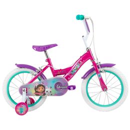 Huffy Kinderfahrrad "Gabby's Dollhouse 16-Zoll-Kinderfahrrad von Huffy", 16 Zoll (40,64cm) hinten: 16 Zoll (40,64cm)rosa, Fahrr&auml;der