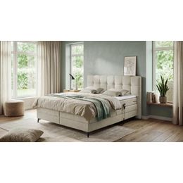 Ed Lifestyle Boxspringbett Atlas 6 Cream mit mot. Verstellung 180x200 cm