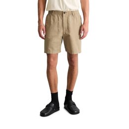 Marc O'Polo Herren Shorts "aus Bio-Baumwolle und Leinen", beige, Gr. M, MARC O'POLO DENIM, unifarben, Obermaterial: 65% Baumwolle, 35% Leinen, Hosen