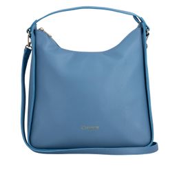 Remonte Damen Hobojeansblau, Lederimitat, unifarben, Taschen, Handtasche, Schultertasche mit abnehmbarem Umh&auml;ngeriemen