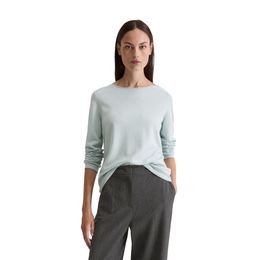Marc O'Polo MARC O'POLO Damen Strickpullover "aus softem Schurwolle-Mix"silbery blau, Gr. XXS, unifarben, Obermaterial: 50% Schurwolle, 33% Viskose, 17%