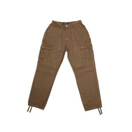 2Y STUDIOS Herren Cargohose "2Y Studios Lunas 2-Pocket Cargo Pants", braun, Gr. 38, unifarben, 100% Baumwolle, Hosen