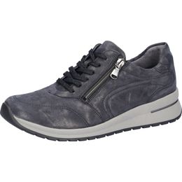 Waldl&auml;ufer WALDL&Auml;UFER Damen Schn&uuml;rschuh "H-Inessa", Gr. 7, grau, Nappaleder, Schuhe, Bequemschuh, Halbschuh, Sneaker in Komfortweite H = sehr weit