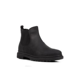 Geox Herren Chelseaboots "U ANDALO", Gr. 44schwarz, Leder, Textil, Schuhe, mit atmungsaktiver Geox Spezial Membrane