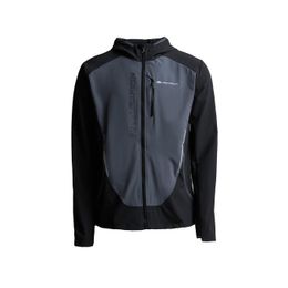 MONTERRAIN Herren Outdoorjacke "Monterrain EXTEND WOVEN HOODY", schwarz, Gr. M, mehrfarbig, 92% Polyester, 8% Elasthan, Jacken