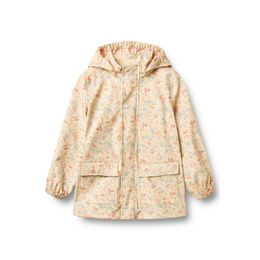 Wheat M&auml;dchen Allwetterjacke "Wheat Rainwear Ollo Jacket"flowers and seashells, Gr. 98, mehrfarbig, 55% Polyester, 45% Polyurethan, Jacken,