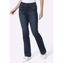 Heine Damen Schlupfjeans, blau, Gr. 38, unifarben, 95% Baumwolle, 3% Polyester, 2% Elasthan, Jeans