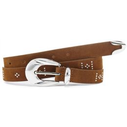 Lascana Damen H&uuml;ftg&uuml;rtel "Hoseng&uuml;rtel, Jeansg&uuml;rtel, Westerng&uuml;rtel, G&uuml;rtel"camelfarben, Gr. 85, unifarben, Kunstfaser, G&uuml;rtel, NEU im modernen Western