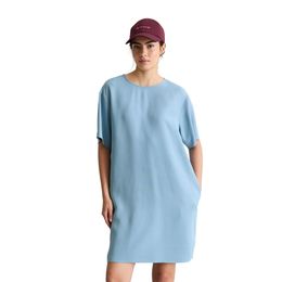 Marc O'Polo Damen Minikleid "aus LENZING Lyocell"blau dawn, Gr. S, MARC O'POLO DENIM, unifarben, Obermaterial: 100% Lyocell, Kleider