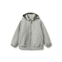 Wheat Kinder Outdoorjacke "Wheat Softshell Jacket Alleo"light flint, Gr. 110, mehrfarbig, 100% Polyester, Jacken, reflektierend