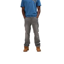 True Religion Herren Straight-Jeans "RICKY SN FLAP"chalk grau wash, Gr. 32, Abriebeffekte, Denim/Jeans, Obermaterial: 63% Baumwolle, 35% Polyester,