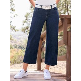 Casual Looks Damen 7/8-Jeansblau, stone, washed, Gr. 50, unifarben, 99% Baumwolle, 1% Elasthan, Jeans