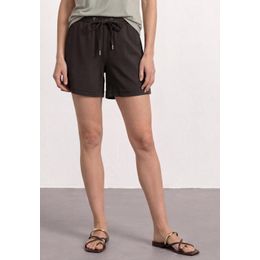 Street One Damen Shorts, braun, Gr. 34, unifarben, Stoff, 100% Viskose, Hosen, im Loose Fit