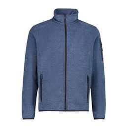 CMP Herren Strickfleecejacke "MAN JACKET"avio, antraci, Gr. 52, Obermaterial: 85% Polyester, 15% Viskose, Jacken