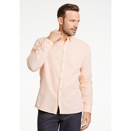 JACK'S INN 54 JACK&rsquo;S Herren Leinenhemd "Leinenhemd (Langarm) Regular Fit"lt peach, Gr. L, Obermaterial: 55% Leinen, 45% Baumwolle, Hemden