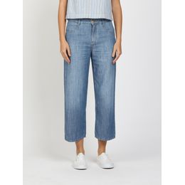 Gang Damen Weite Jeans "94CAROL CULOTTE", blau, Gr. 29, Denim/Jeans, Obermaterial: 100% Baumwolle, Jeans, Light Denim, 5-Pocket-Stil