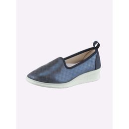 CLASSIC Damen Slipper, Gr. 38, blau, Textil, Schuhe