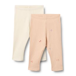 Wheat M&auml;dchen Leggings "Wheat 2 Leggings Jules"rose flowers, Gr. 68, 96% Baumwolle (Bio), 4% Elasthan, Hosen