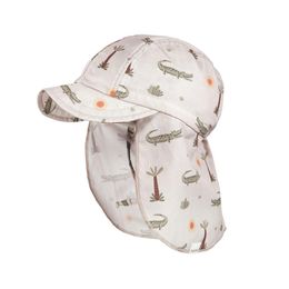 MaxiMo Jungen Schirmm&uuml;tzekieselgrau, krokodil, Gr. 51, Web, Obermaterial: 100% Baumwolle, M&uuml;tzen
