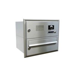 Renz B-015 Unterputz Briefkasten mit Klingel, Sprechanlage & Kamera + Systemzentrale