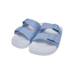 Karl Kani Damen Sneaker "Karl Kani Damen KKSLDSM000014 Street Slide", Gr. 44lightblau, wei&szlig;, Polyurethan, unifarben, Schuhe