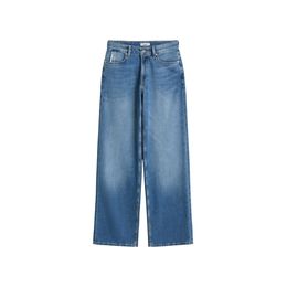 Marc O'Polo Damen Weite Jeans "aus weichem Organic-Cotton-Stretch"medium blau, Gr. 28, MARC O'POLO DENIM, unifarben, Obermaterial: 98% Baumwolle, 2% Elasthan,
