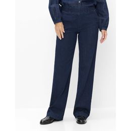 Raphaela by Brax Damen Marlenehose Style PAM FLARED DARK BLUE, denim dunkelblau, Gr. 50K