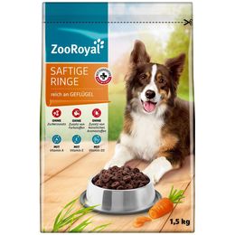 ZooRoyal Saftige Ringe reich an Gefl&uuml;gel Hunde-Trockenfutter ohne Zuckerzusatz 1,5kg