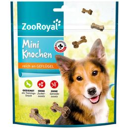 ZooRoyal Mini Knochen reich an Gefl&uuml;gel Hundesnacks getreidefrei 100g