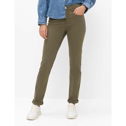 Brax Damen Five-Pocket-Hose Style MARY DARK KHAKI Denim Gr&uuml;n Khaki, denim gr&uuml;n - khaki, Gr. 44K
