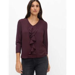 Brax Damen Shirt Style CLARISA M blackberry violet, dunkles lila, Gr. 46