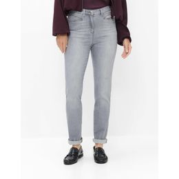 Raphaela by Brax Damen Five-Pocket-Hose Style LUCA GREY USING & BUFFIES, denim grau, Gr. 36K