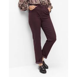 Raphaela by Brax Damen Five-Pocket-Hose Style CORRY, dunkles lila, Gr. 44