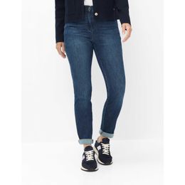 Raphaela by Brax Damen Five-Pocket-Hose Style LUCA STONED USING & BUFFIES, denim blau, Gr. 52K