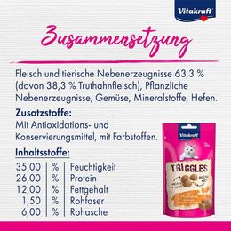 Vitakraft Triggles mit Truthahn Katzensnacks teilbar 3x40g