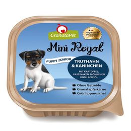 Granatapet Mini Royal Junior Truthahn und Kaninchen Hunde-Nassfutter getreidefrei 11x150g