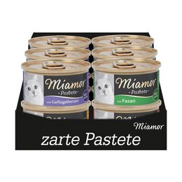 Miamor Pastete Multibox Gefl&uuml;gel Katzen-Nassfutter ohne Zuckerzusatz 12x85g