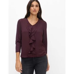 Brax Damen Shirt Style CLARISA M blackberry violet, dunkles lila, Gr. 44