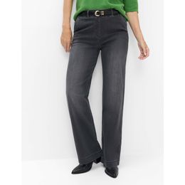 Raphaela by Brax Damen Marlenehose Style PAM FLARED DARK GREY SLIGHTLY USED, denim hellgrau, Gr. 48