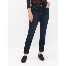 Raphaela by Brax Damen Five-Pocket-Hose Style LUCA DARK BLUE USING & BUFFIES, denim dunkelblau, Gr. 42K