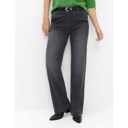 Raphaela by Brax Damen Marlenehose Style PAM FLARED DARK GREY SLIGHTLY USED, denim hellgrau, Gr. 40K